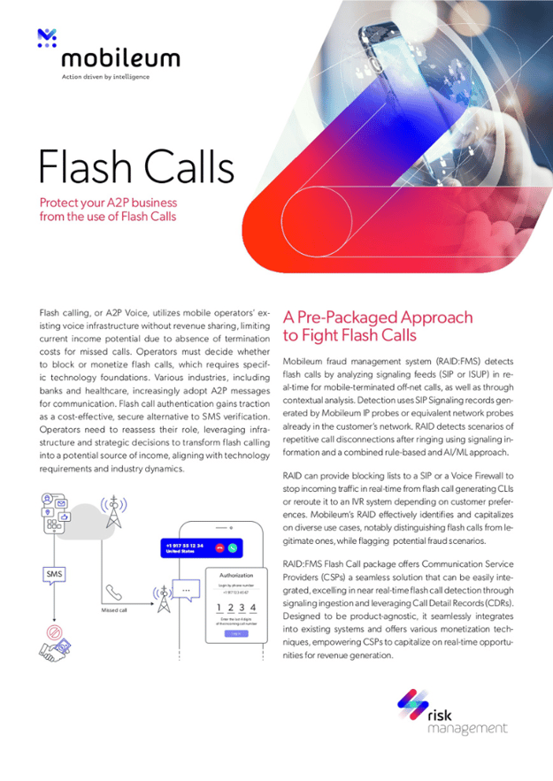 Datasheet | Flash Calls